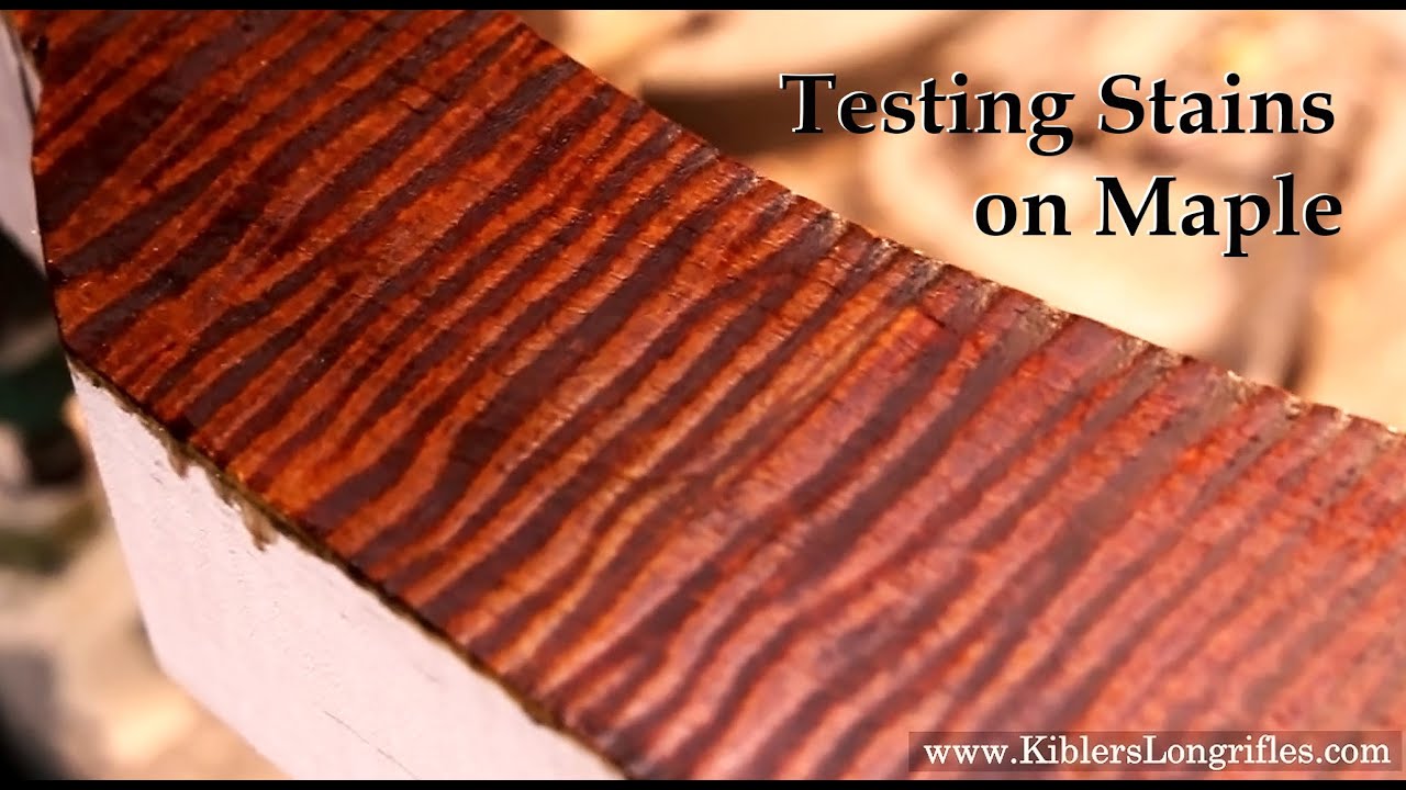 Testing Various Stains on Maple - Iron Nitrate and Dye Stains - YouTube