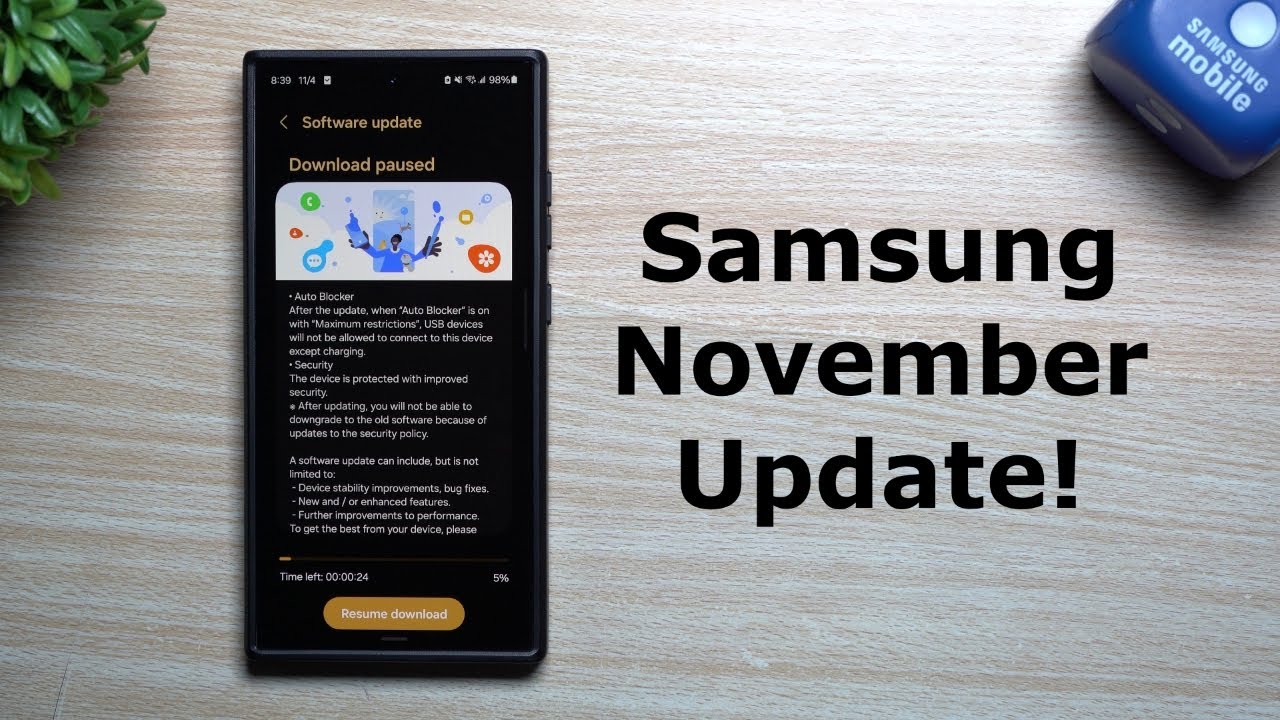 Samsung's November Software Update - Everything New, Changed & Updated ...