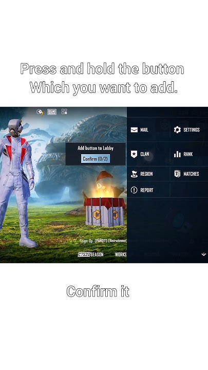 How to add extra buttons in the lobby of BGMI | #bgmi #shorts #tricks - YouTube