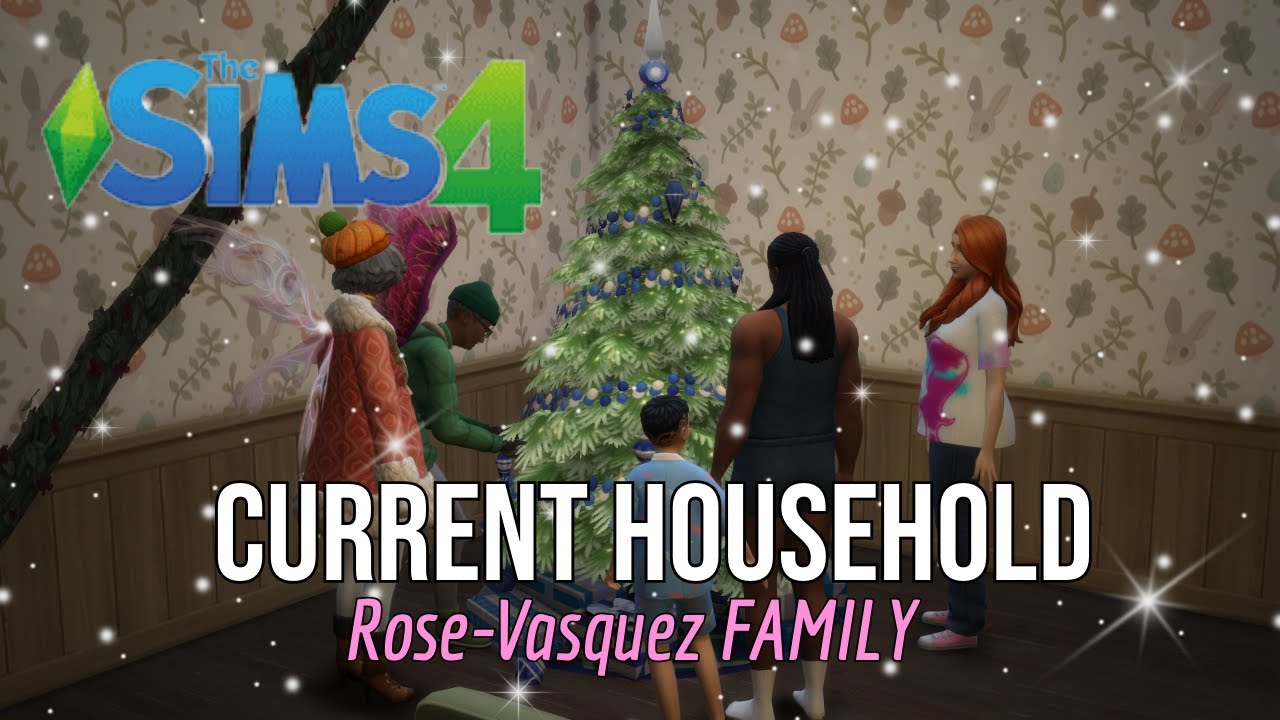 Sims 4 Current Household - The Rose-Vasquez Family - YouTube