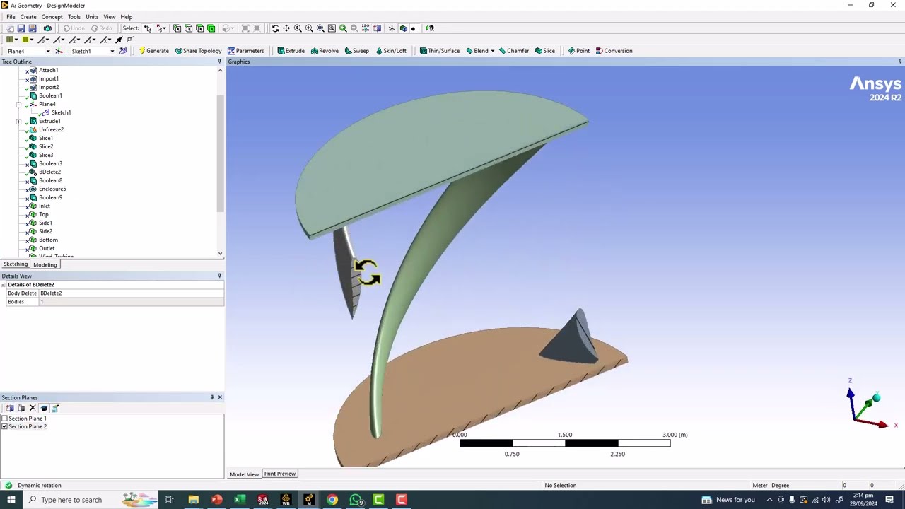 Section view in Design Modeler | ANSYS design modeler tip and tricks ...