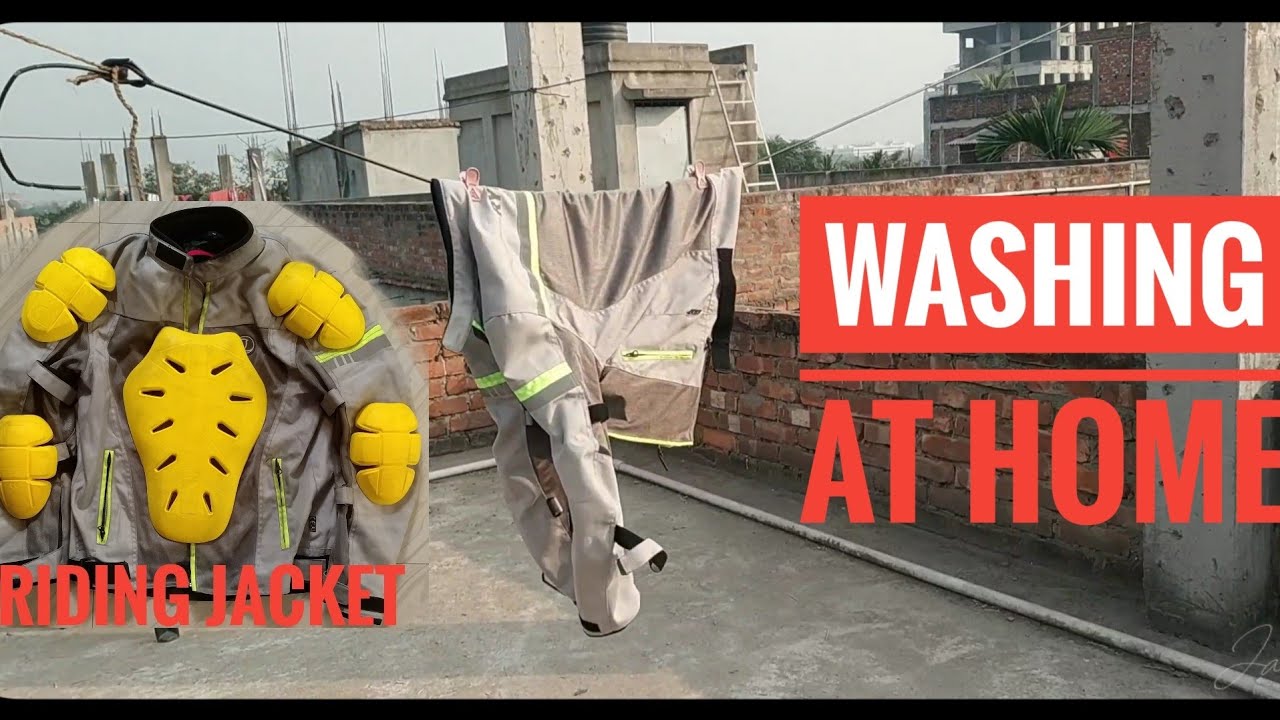 Riding Jacket Washing at Home || Haw to Open Riding jacket Armour ...