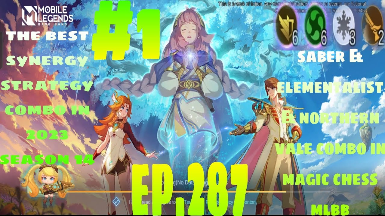 MAGIC CHESS EP. 287 SABER & ELEMENTALIST & NORTHERN VALE COMBO GAMEPLAY ...