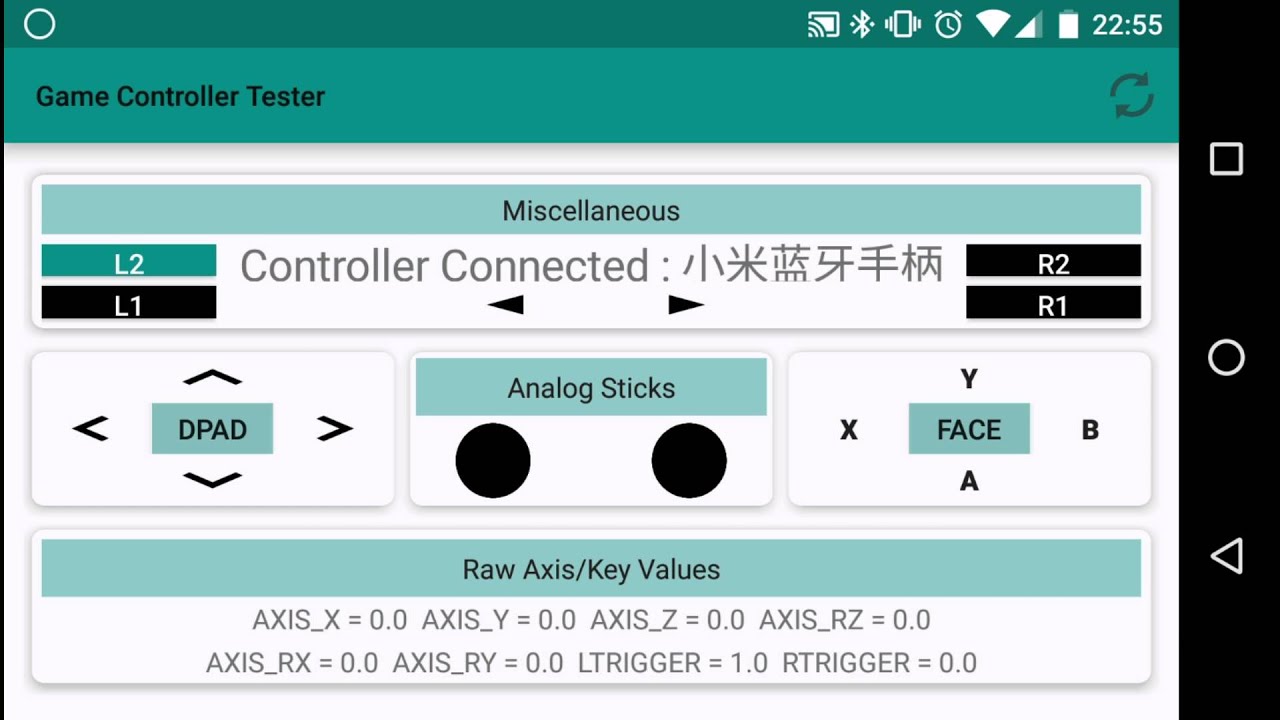 Game controller test - YouTube