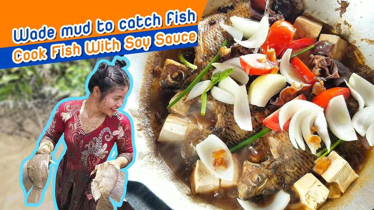 Yummy Cooking | Girls Catching Fish With Bare Hands n Cooked Fish With ...