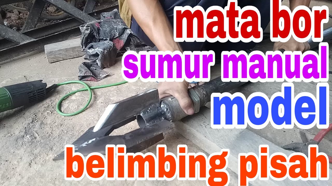 mata bor sumur manual, //sumur bor dangkal// - YouTube