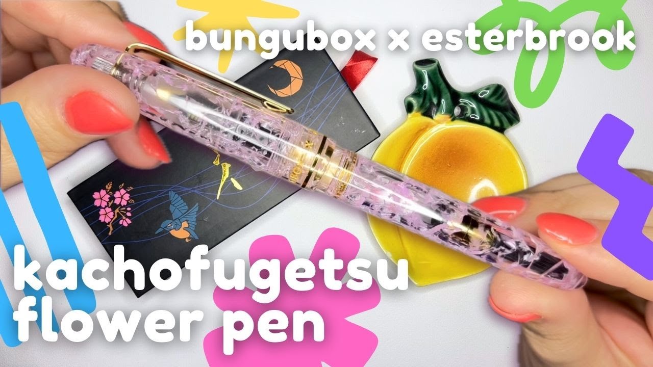 New Pen Day! Bungubox x Esterbrook Kachofugetsu Flower Estie 😍 - YouTube