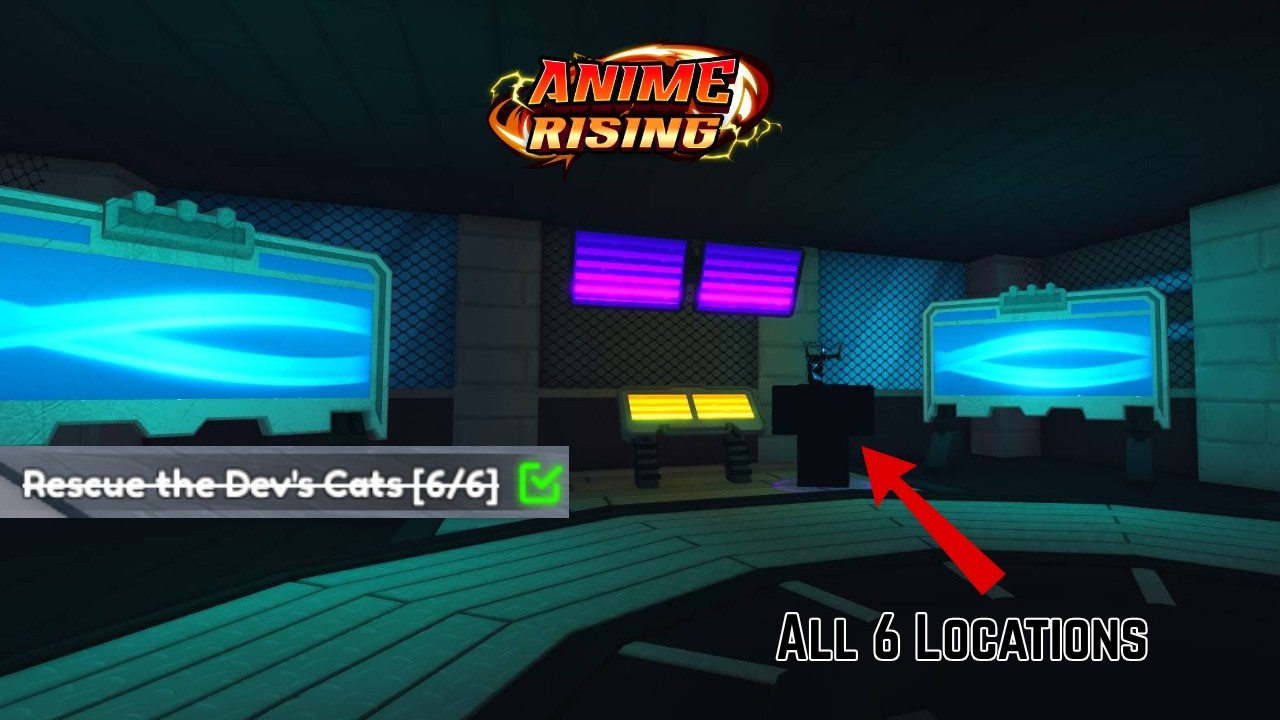 Full Guide to ALL 6 Cat Locations in Anime Rising Pre Launch! - YouTube