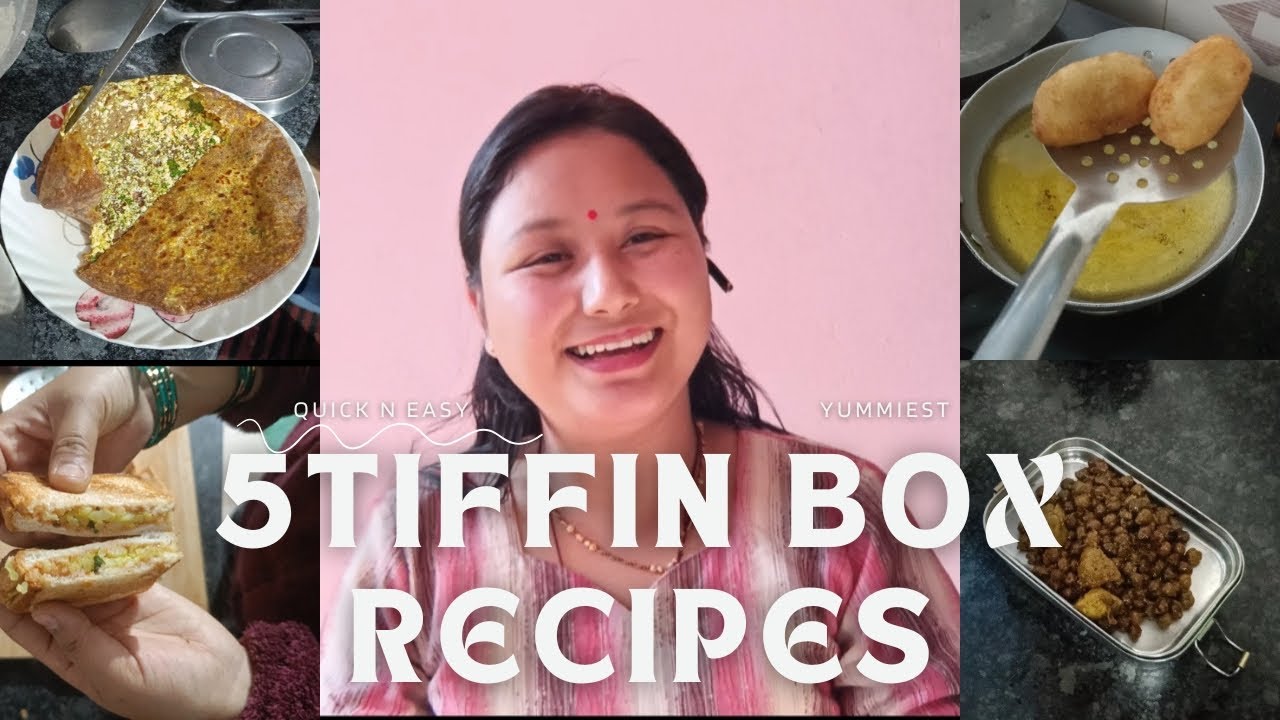 quick n easy 5 tifin box recipe for ur kids|| lunch box ideas || food ...