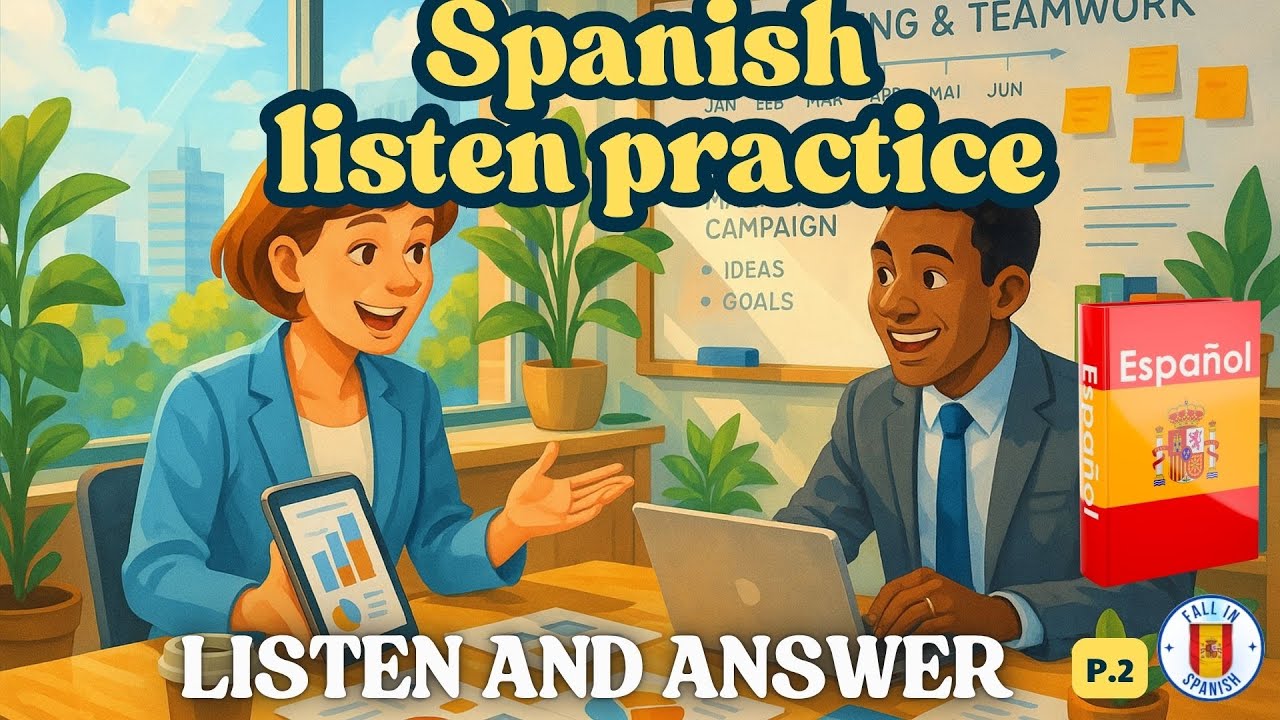Spanish listening practice | Listen and answer the question Part 2 ...