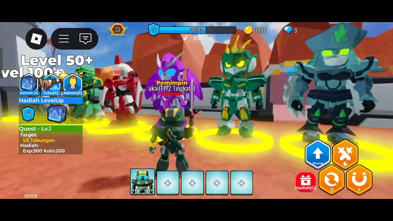 pertempuran dari robot vs monster $roblox - YouTube