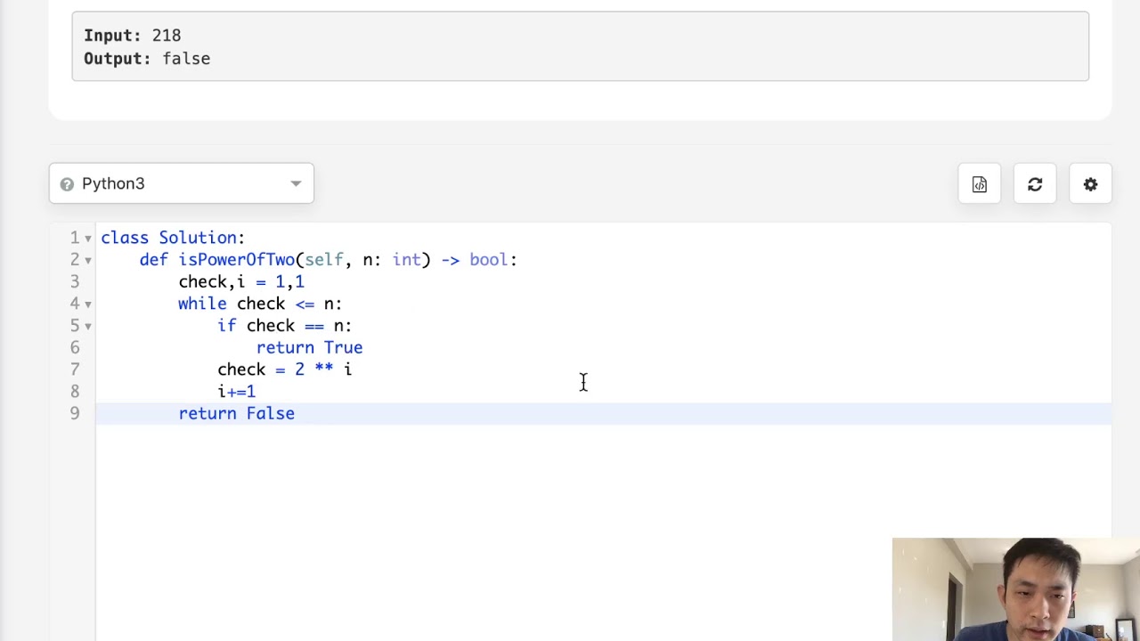 Leetcode Power Of Two Python YouTube
