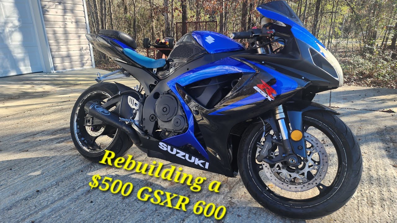 Rebuilding a $500 GSXR 600 - YouTube