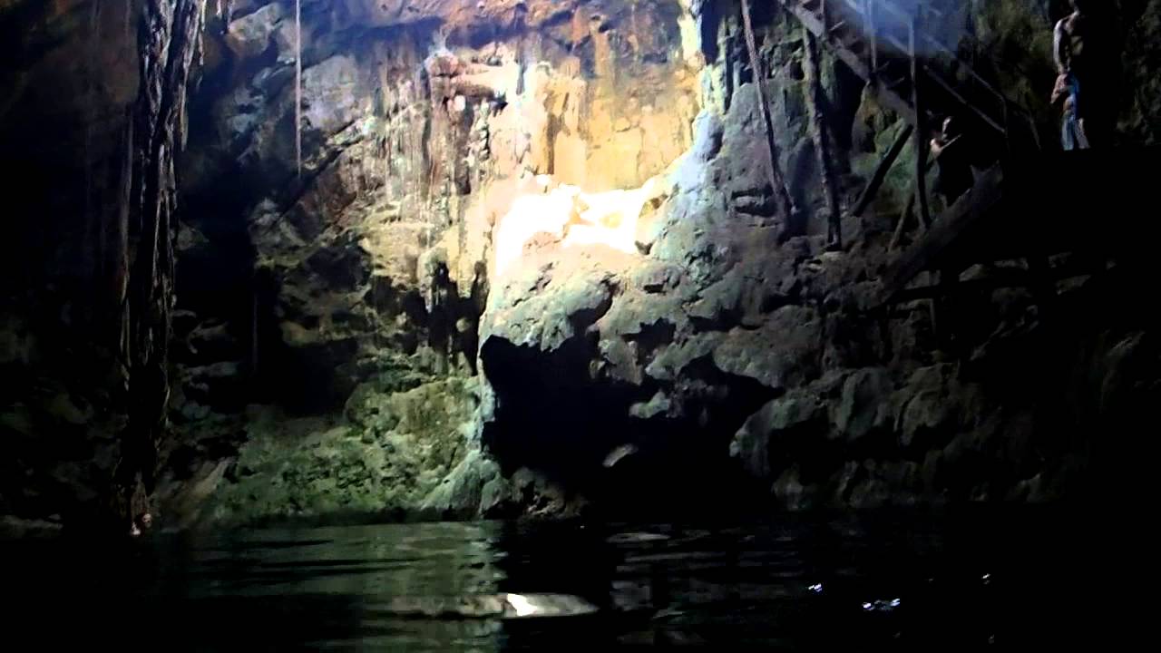 swimming in mexico caves , cenote - YouTube