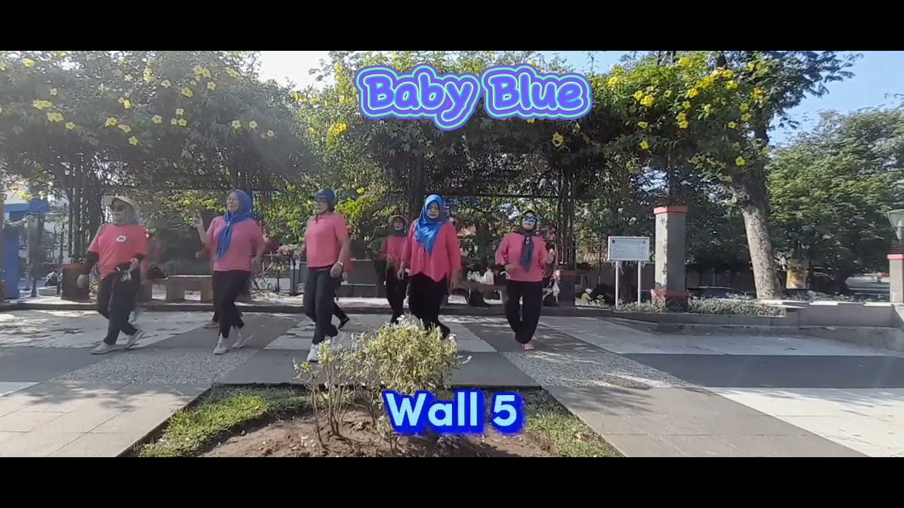 Baby Blue Line Dance//Choreo Wina SG ULD Surabaya Jatim// Beginner ...