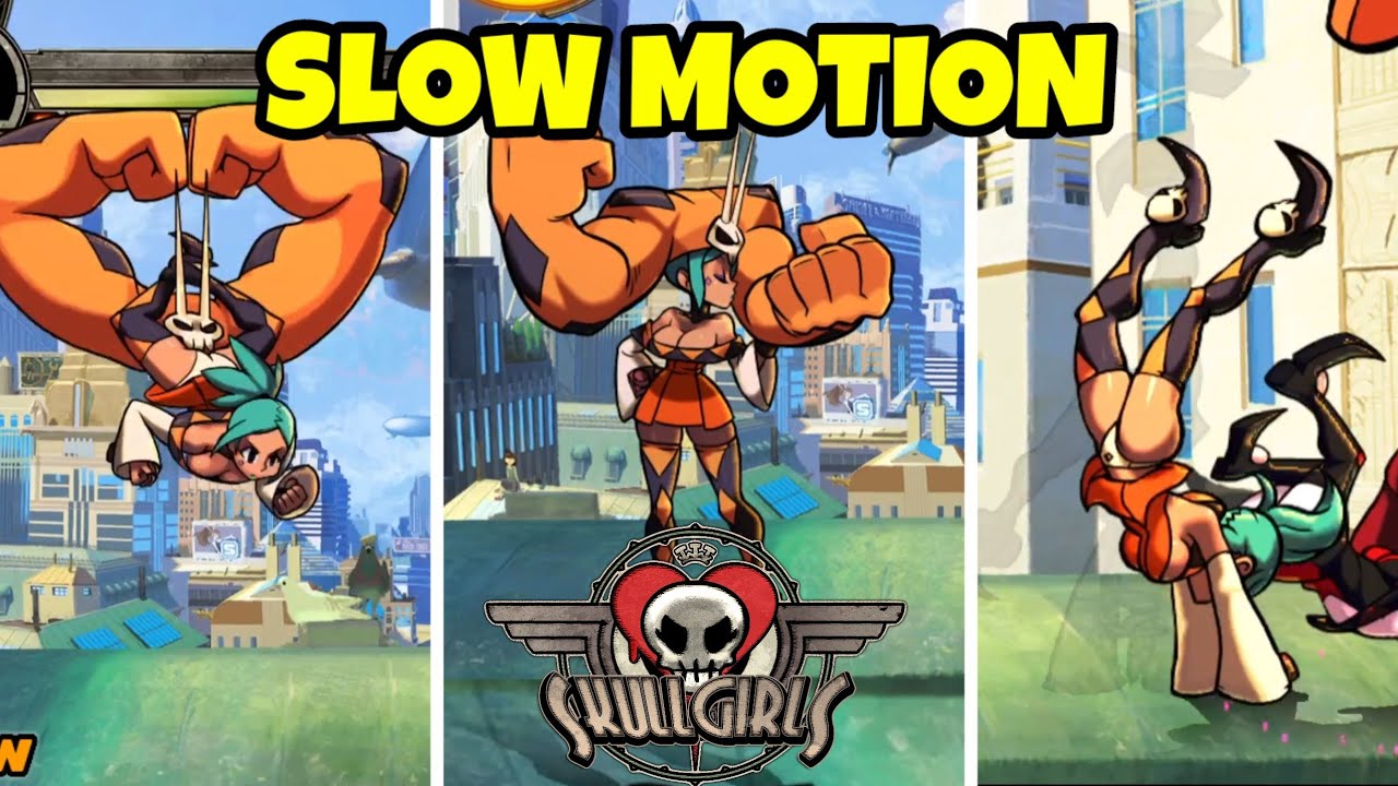 Skullgirls : Slow Motion Moves ( Cerebella ) - YouTube