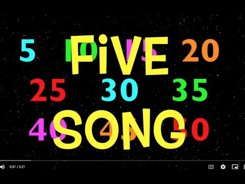 COUNT BY FIVE SONG / Learn COUNTING FIVES (5) / READ NUMBERS ...