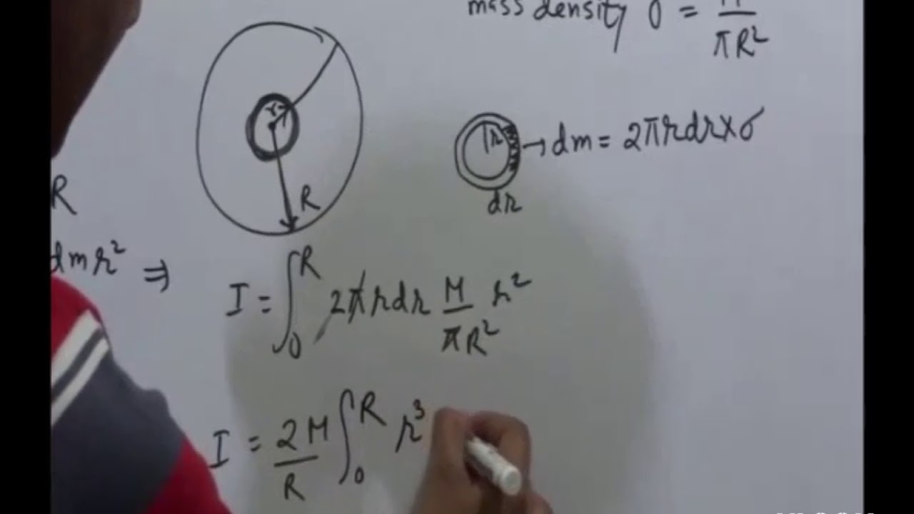 Class -11th,Sub-Physics, Topic-Moment of inertia of disc - YouTube
