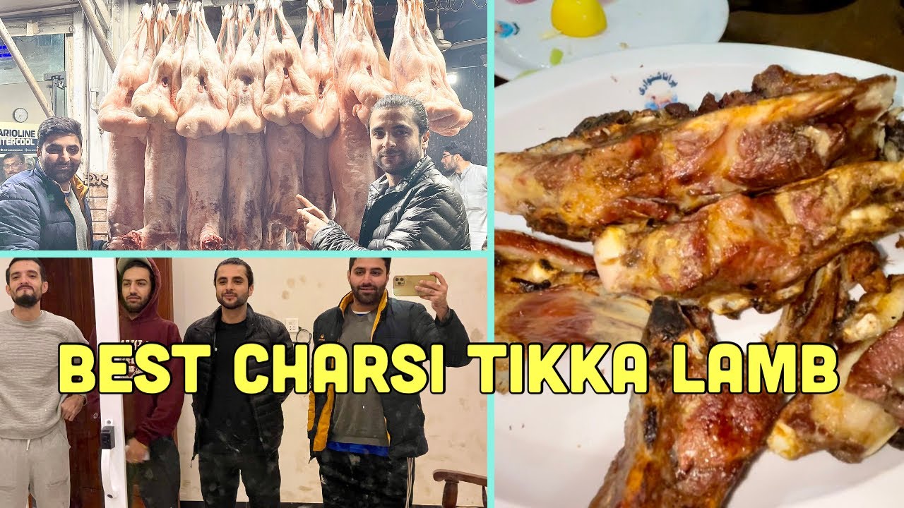 Charsi tikka cousins kay sath 🤩 | dumba tikka | dumba karahi | lamb bbq ...