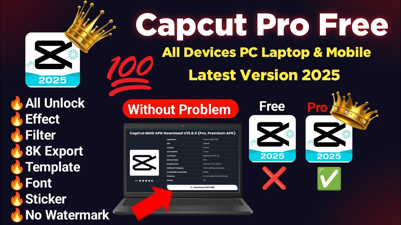 Capcut Pro Apk | Capcut Pro For PC & Laptop - YouTube