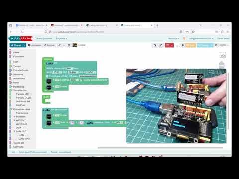 Parte 1 - Comunicaciones LoRa con ESP32 STEAMakers y arduinoblocks - YouTube