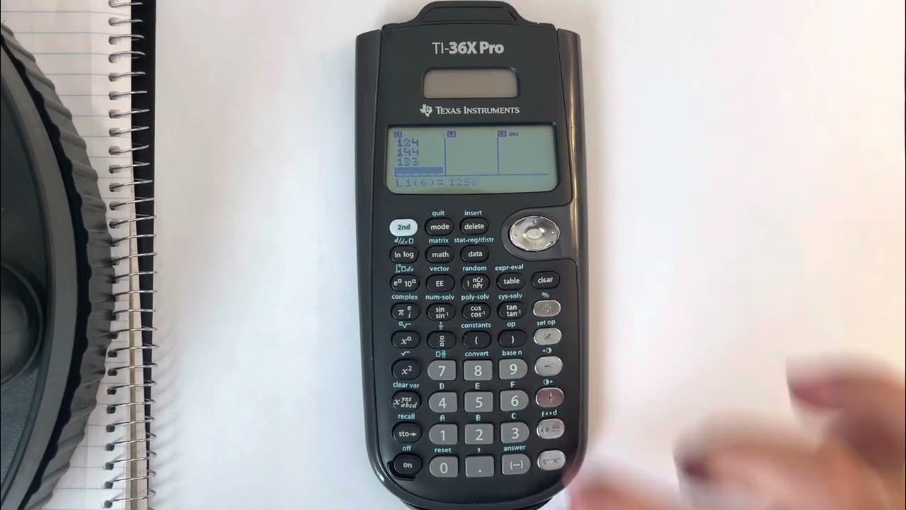 Using The TI 36X Pro To Find Mean Standard Deviation And 5 number using-the-ti-36x-pro-to-find-mean-standard-deviation-and-5-number