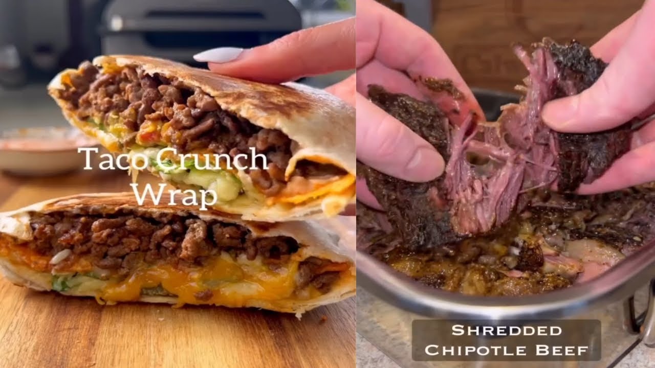 How to Make Shredded Chipotle Beef Recipe || Taco Crunch Wrap || 2.5 ...
