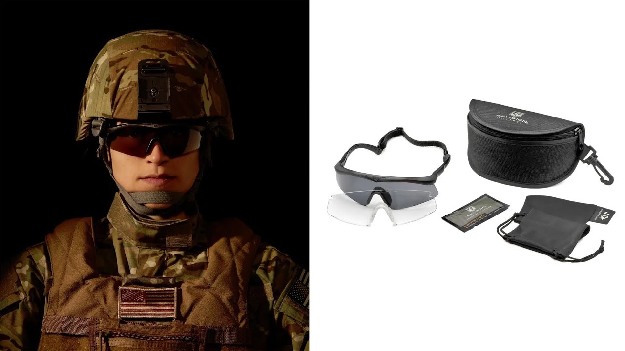 Revision Military Eyewear Sawfly Eye shield, Military Kit with Clear ...