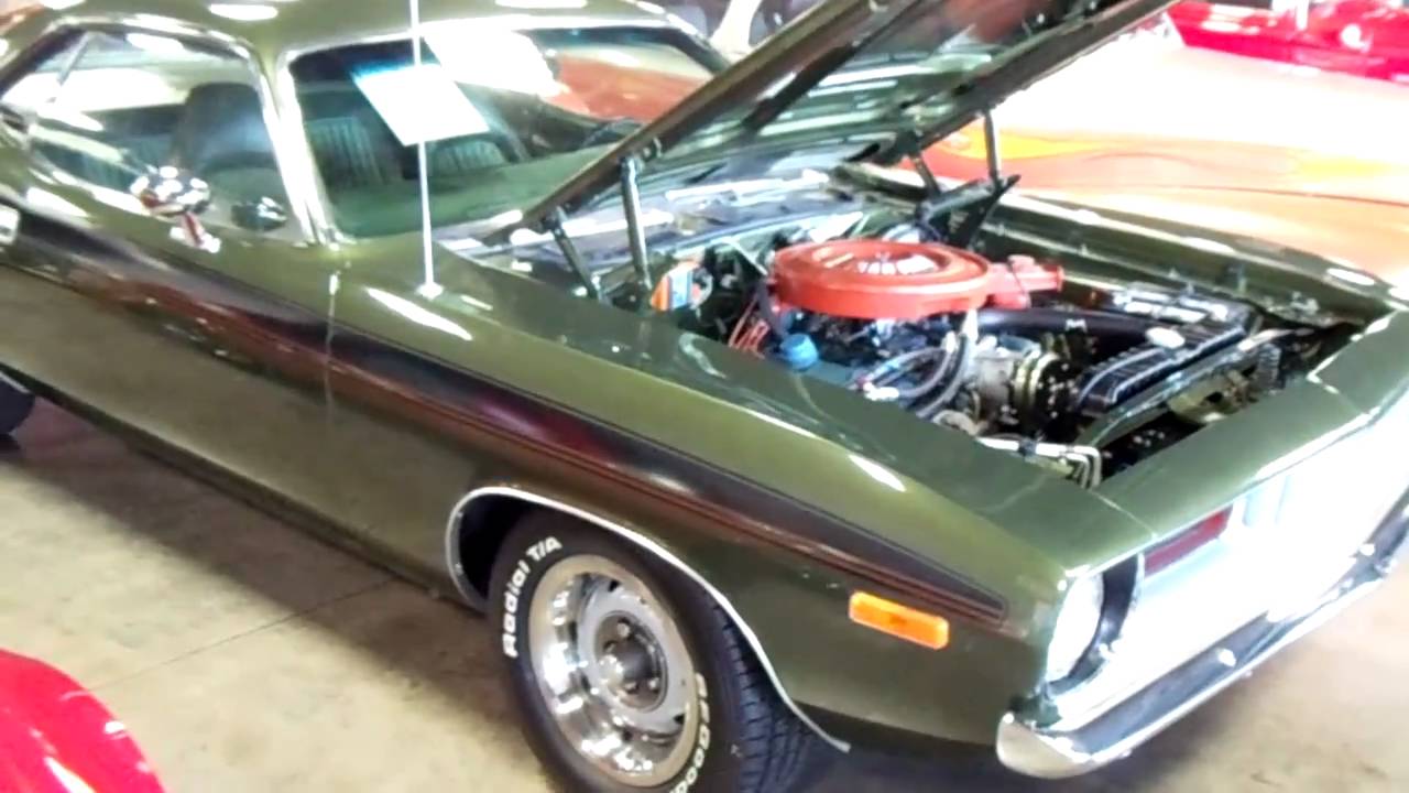 1973 Plymouth Cuda - 340 V8 Four Barrel - Mopar Muscle Car - YouTube