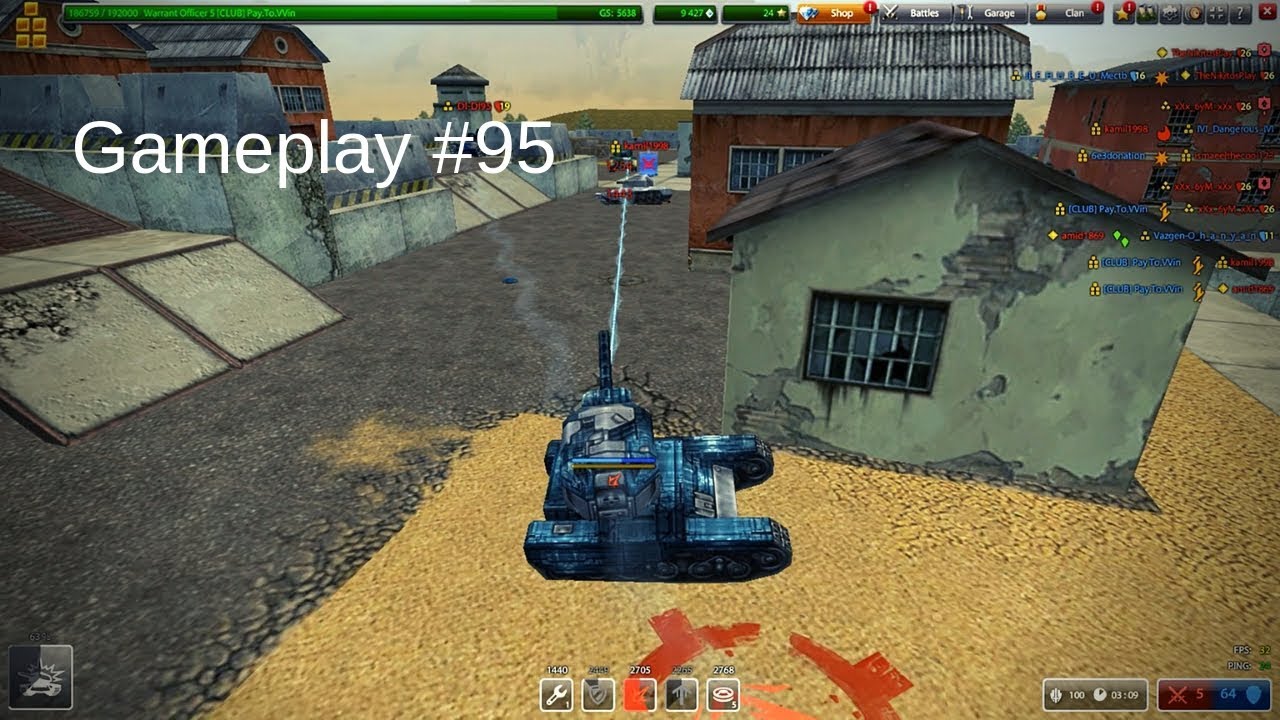 Tanki Online Gameplay #95 - Wasp Railgun M1/M2/M3 - YouTube