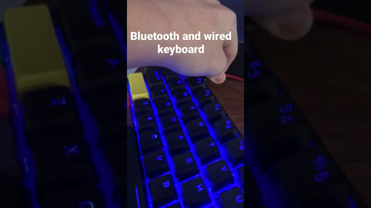 Bluetooth and wired keyboard - YouTube