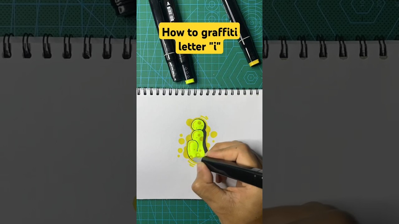 How to easy graffiti letter "i" simple. #shorts #art #graffity #drawing ...