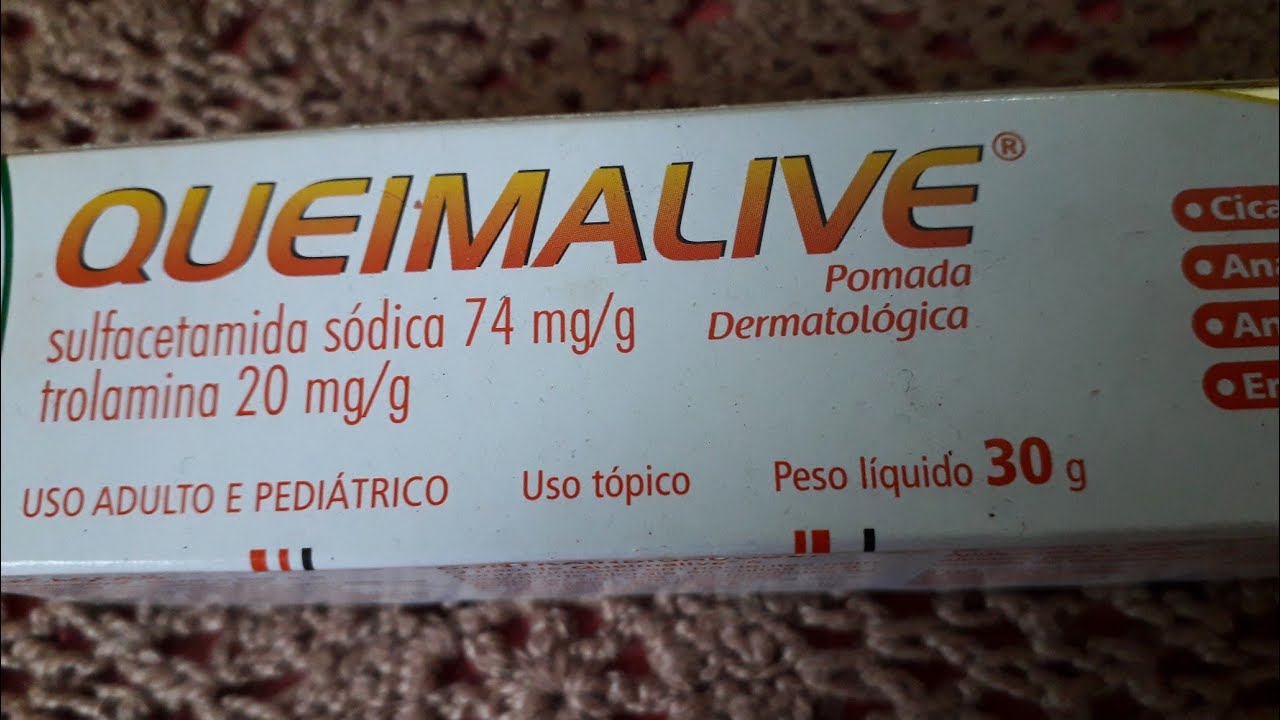 POMADA QUEIMALIVE PARA QUEIMADURA/CENAS FORTES - YouTube