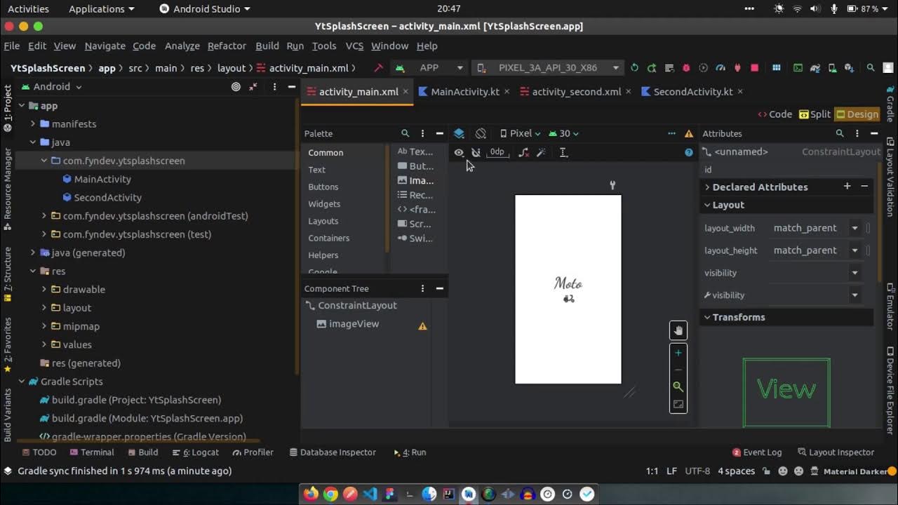 How To Create Splash Screen In Android Studio Using Coroutines - YouTube
