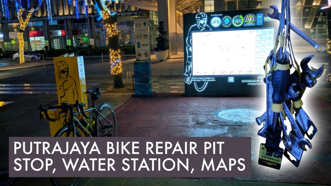 Bike Repair Station Pit Stop at Putrajaya with Water Station and ...