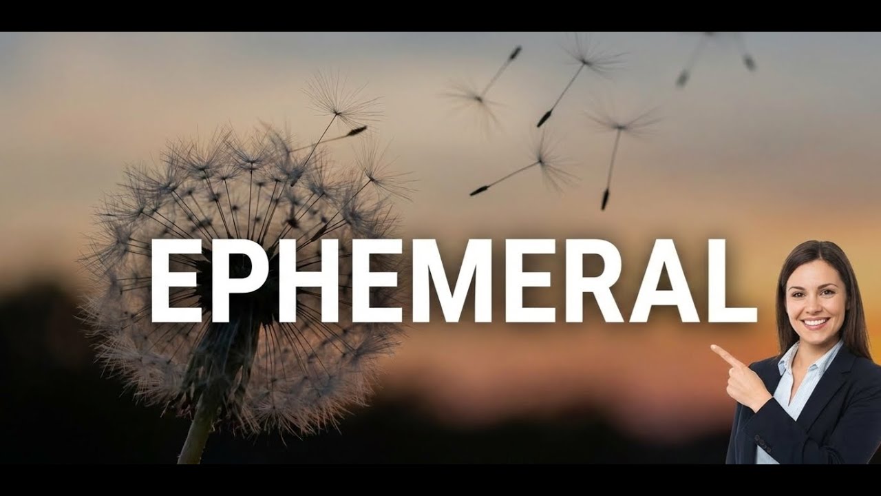 EPHEMERAL | Meaning | Pronunciation | Synonyms | Sentences - YouTube