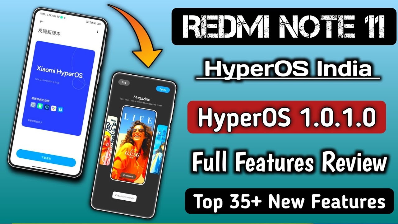 Redmi Note 11 HyperOS India 1.0.1.0 Public Stable Update, Full Features ...
