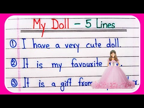 5 lines on my doll in English | My favourite toy essay | Short essay on my doll | My favourite toy