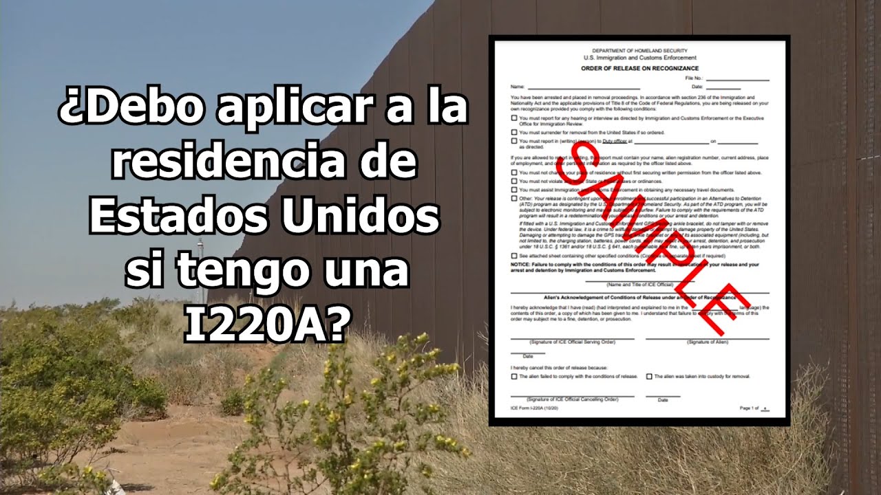 ¿Aplicar a la residencia si tengo una I220A? ¿Pudiera ser peligroso ...
