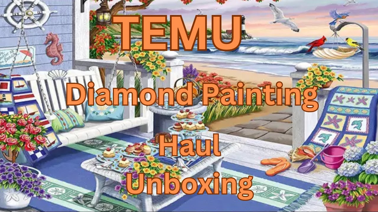 Temu Diamond Painting Haul - Unboxing - Diamond Art - YouTube