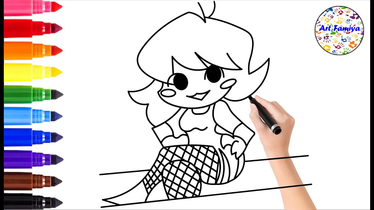 HOW TO DRAW MINUS GIRLFRIEND - FRIDAY NIGHT FUNKIN' – EASY DRAWINGS ...