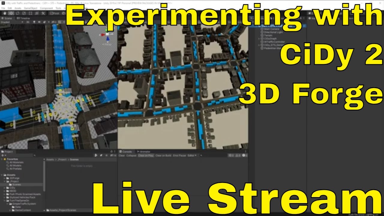 Stream: Experimenting with Unity, CiDy 2 and 3D Forge Village Exteriors - YouTube