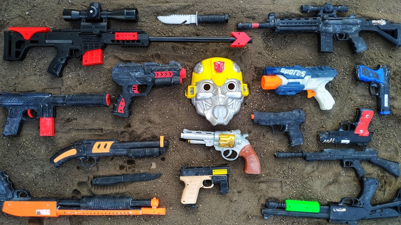 Cleans Shotgun, Ak 47, Glock Pistol, Sniper Rifle, Bubblegun, Pistol ...