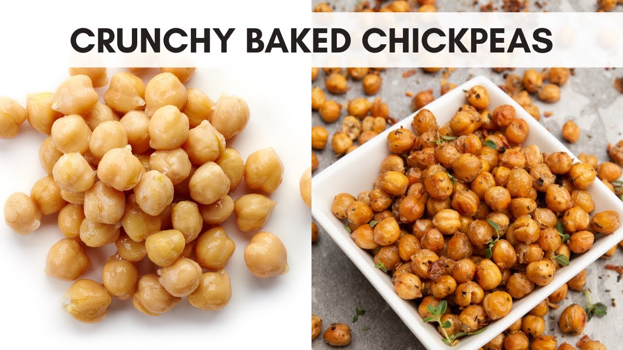 Healthy Snack: Crunchy Roasted Chickpeas - YouTube