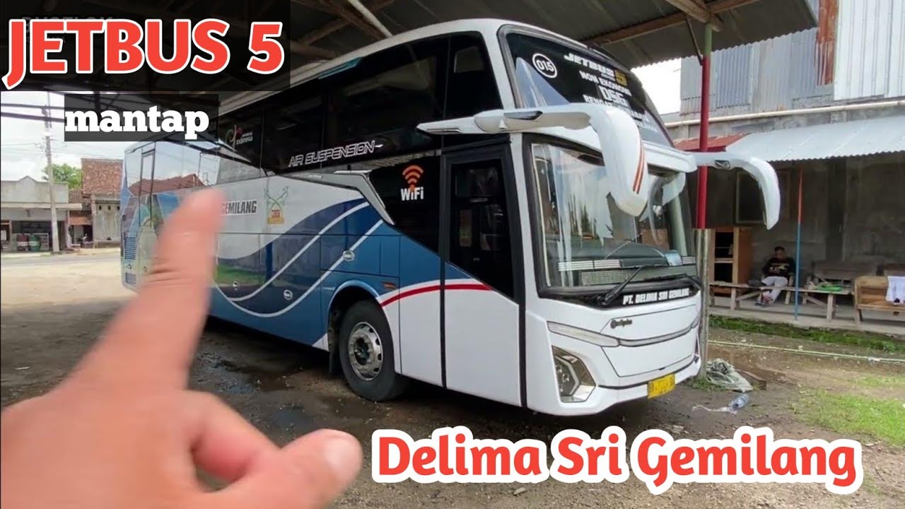 BUS DELIMA SRI GEMILANG JETBUS 5 TERBARU//garasi Ponorogo. - YouTube