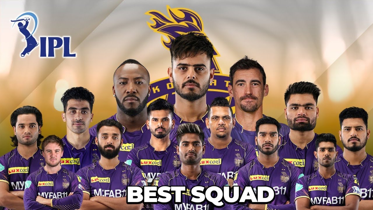 Kolkata Knight Riders (KKR) Full Squad - Unveiling the Best Team !🏏 ...