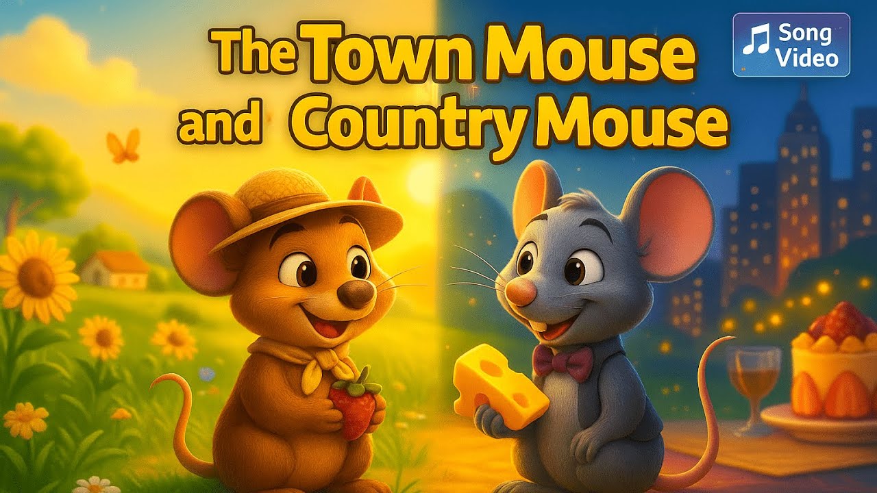 🐭🎶 The Town Mouse and the Country Mouse | Aesop’s Fable Songs for ...