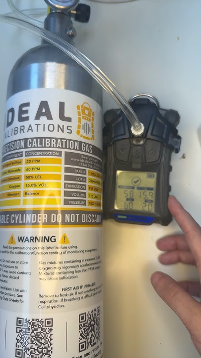Step by Step How to calibrate a Altair 4XR #gasdetection #gasmeter #tutorial #Altair4XR #msa ...