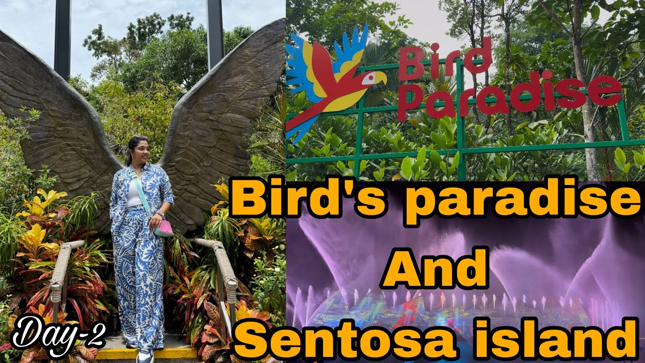 Exploring Bird Paradise and Sentosa Island Vlog| Singapore | Trip ...