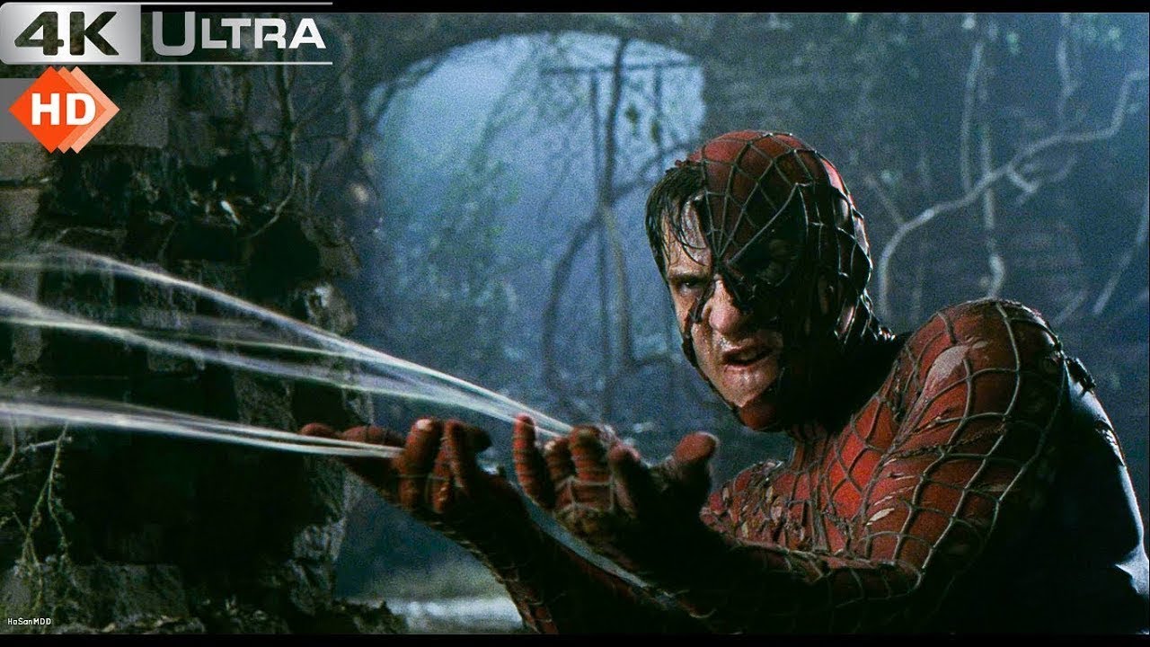 Spider-Man vs Green Goblin Bridge Fight Scene- Spider-Man (2002) Movie ...